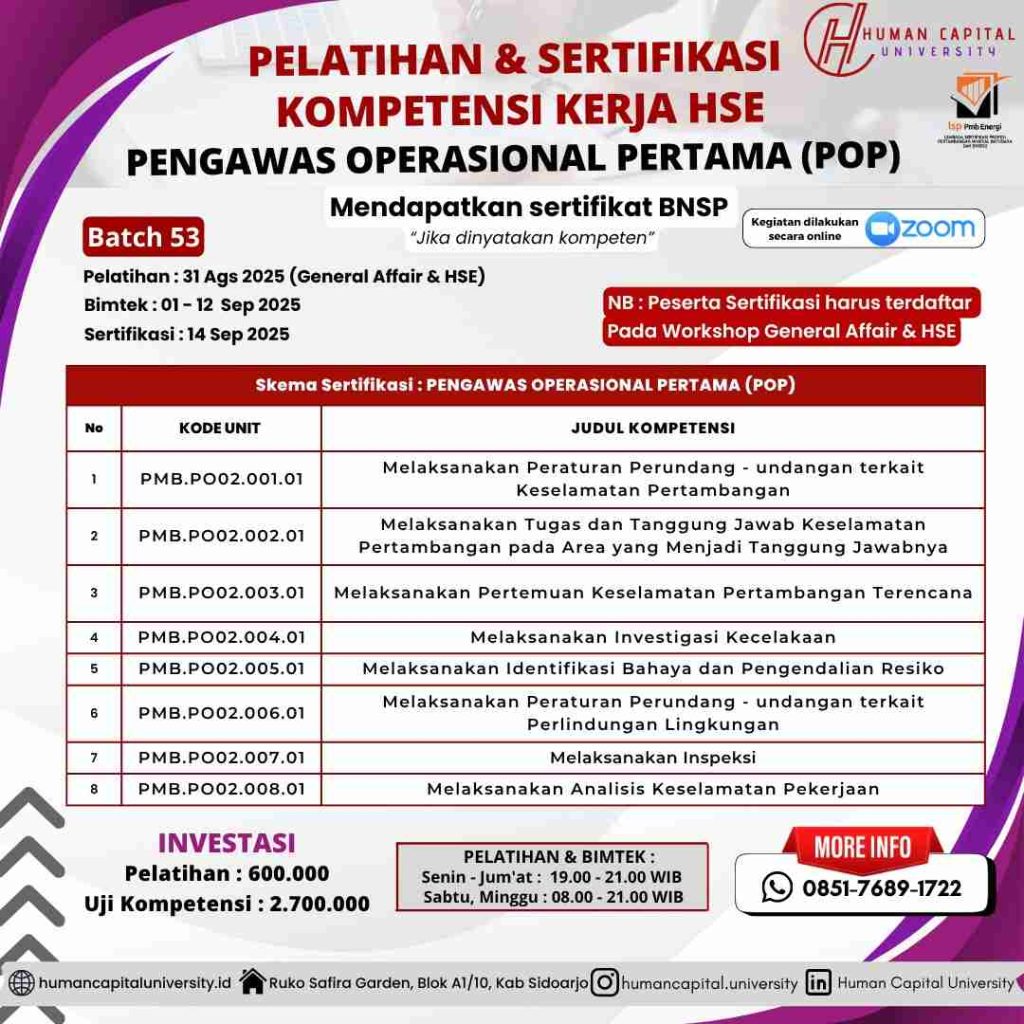 Pelatihan dan Sertifikasi HR Human Capital University