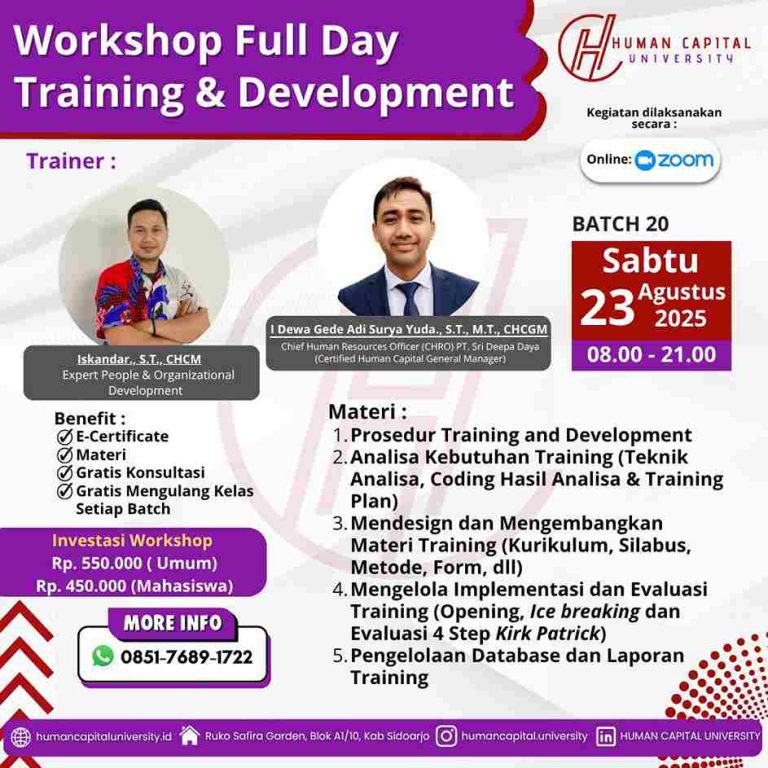 Pelatihan dan Sertifikasi HR Human Capital University